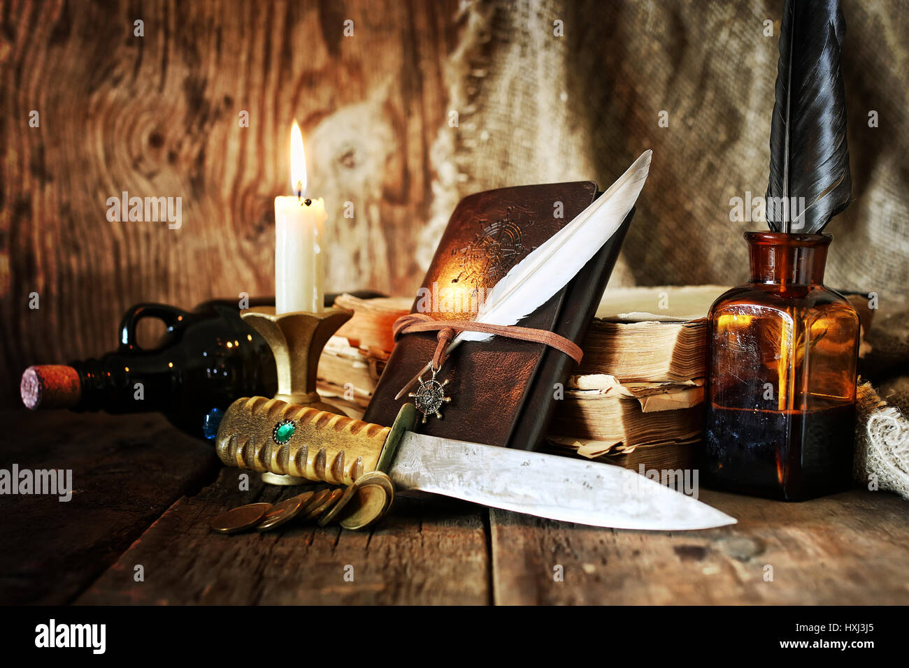 Medieval dagger manuscript hi-res stock photography and images - Alamy