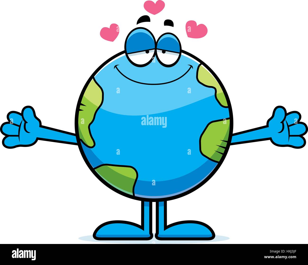 Hugging earth Stock Vector Images - Alamy