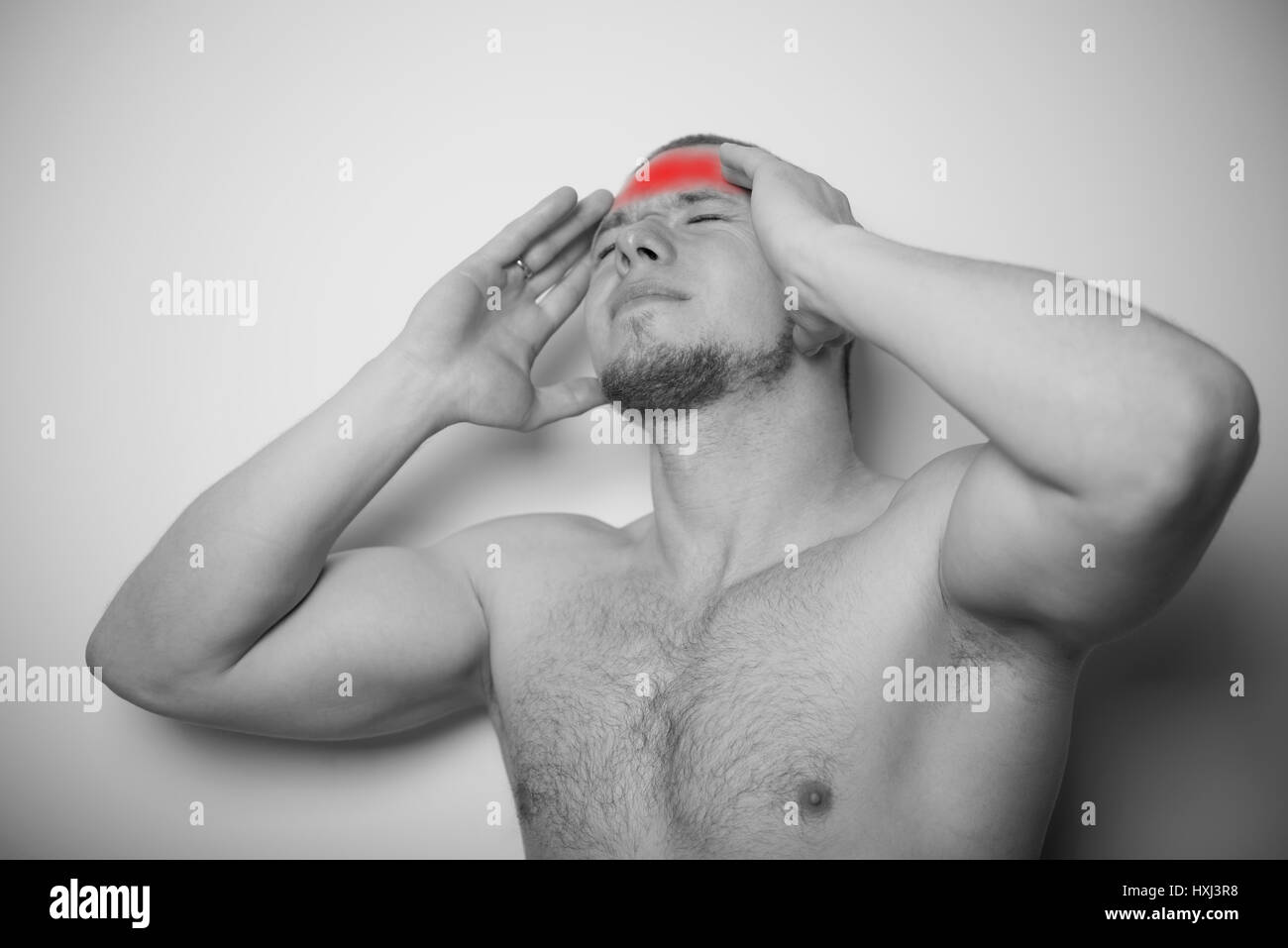 headaches in young men Stock Photo - Alamy