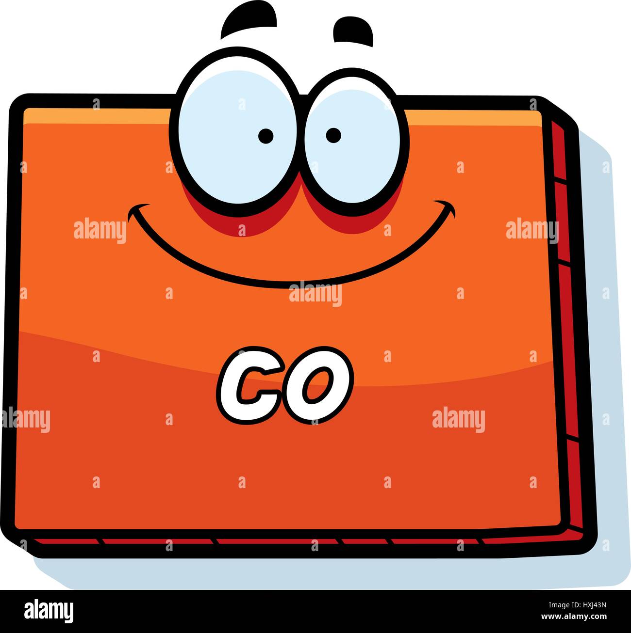 A cartoon illustration of the state of Colorado smiling Stock Vector ...