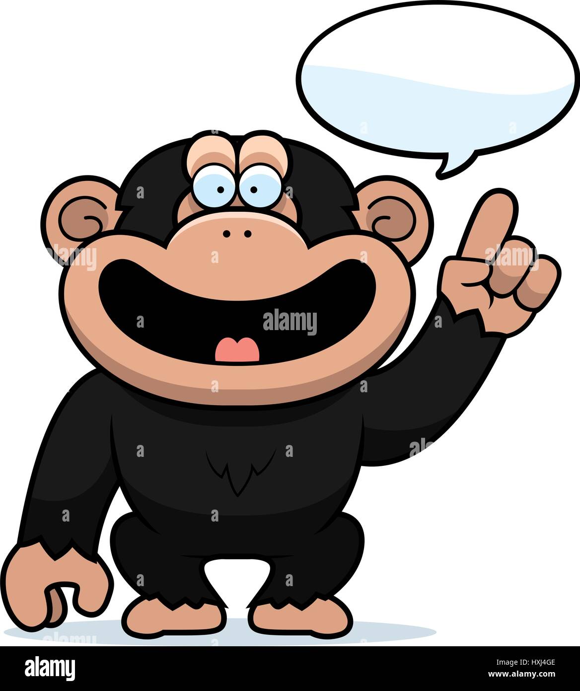 A cartoon illustration of a chimpanzee talking Stock Vector Image & Art ...