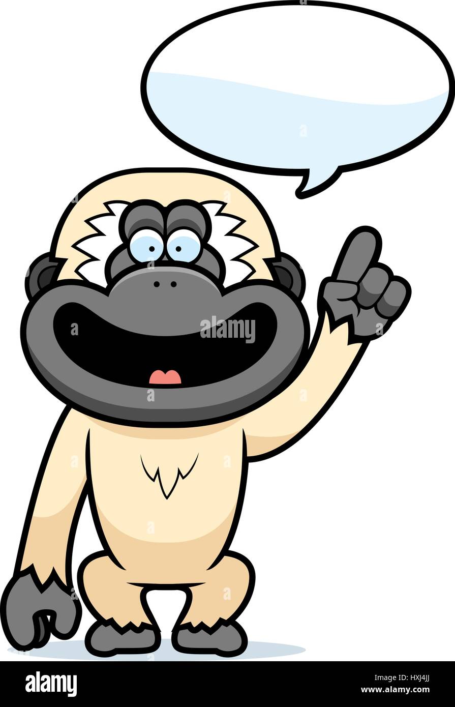 A cartoon illustration of a gibbon talking Stock Vector Image & Art - Alamy
