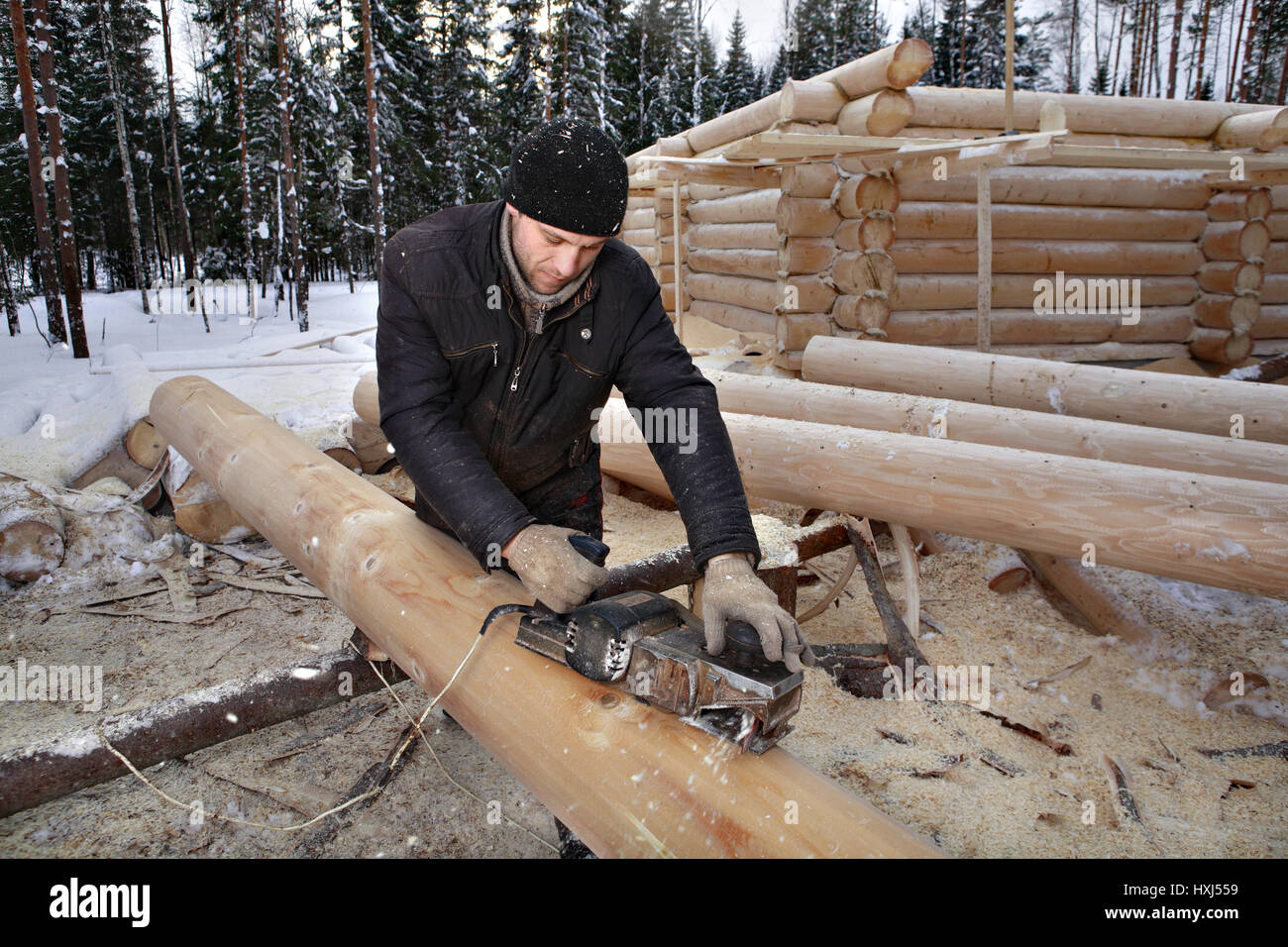 Log debarking tool High Resolution Stock Photography and Images - Alamy