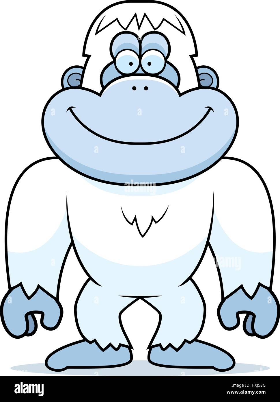 A cartoon illustration of a yeti smiling Stock Vector Image & Art - Alamy