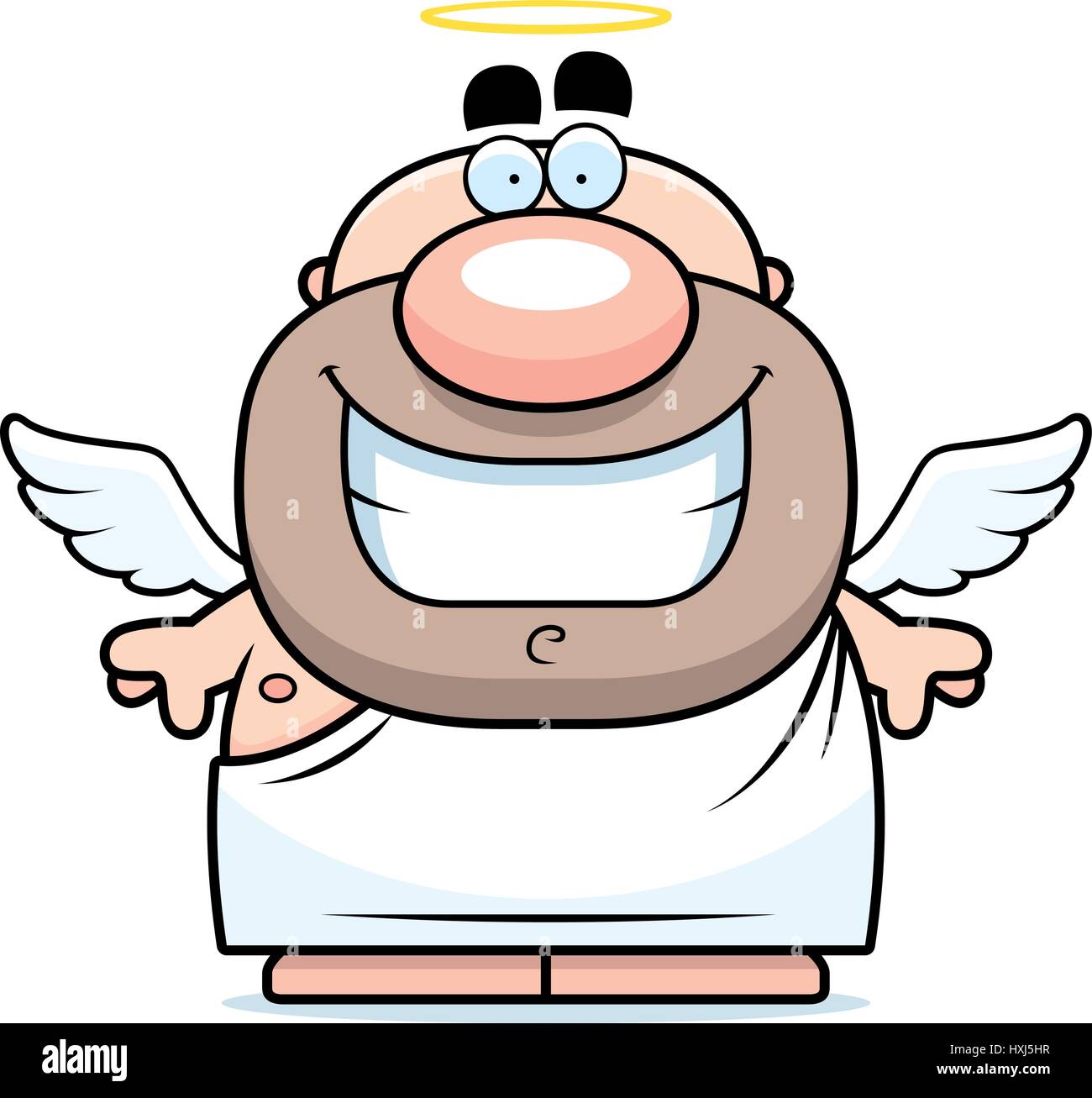 A cartoon illustration of an angel smiling Stock Vector Image & Art - Alamy