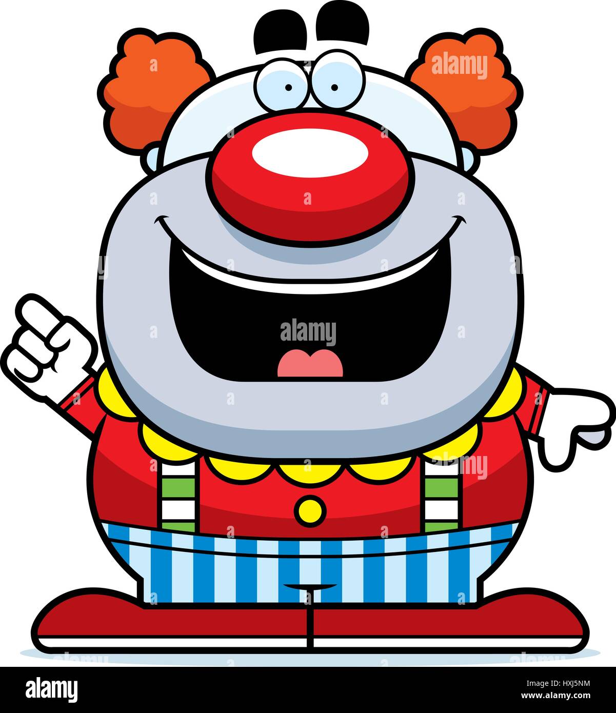 A cartoon illustration of a clown with an idea Stock Vector Image & Art ...