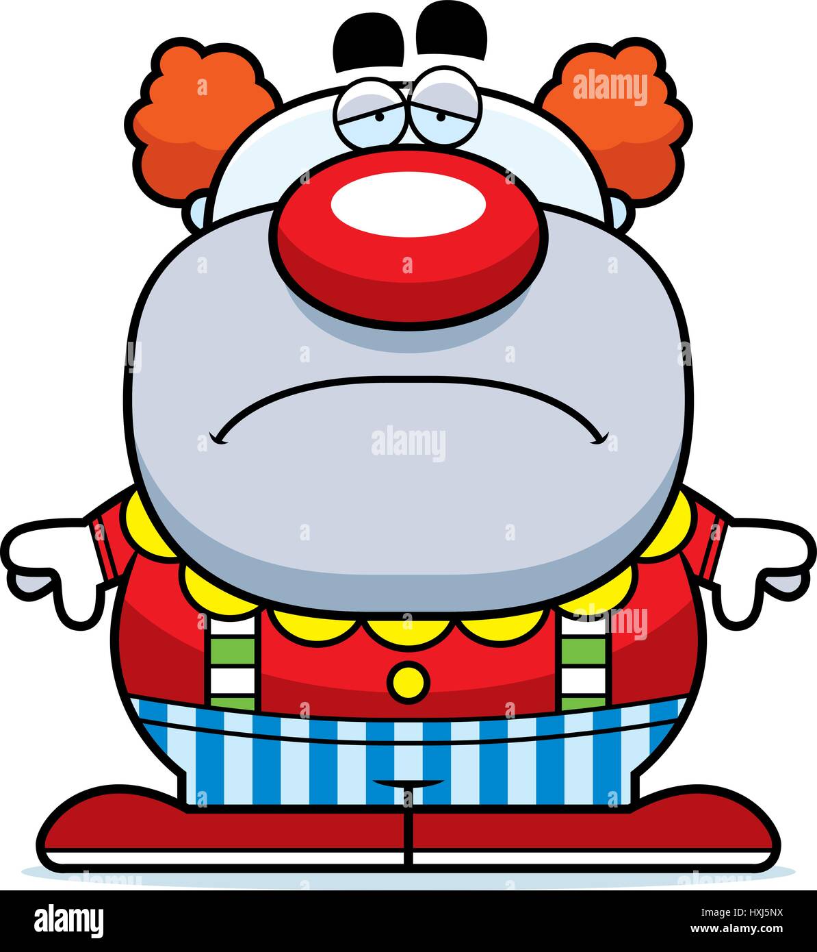 A cartoon illustration of a clown looking sad Stock Vector Image & Art ...