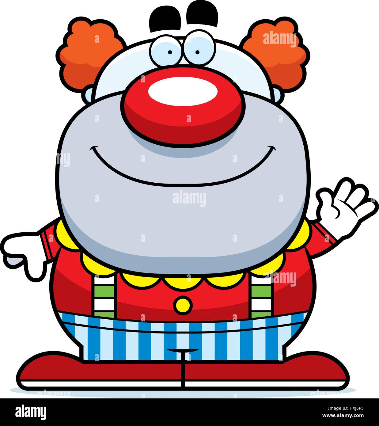 A cartoon illustration of a clown waving Stock Vector Image & Art - Alamy