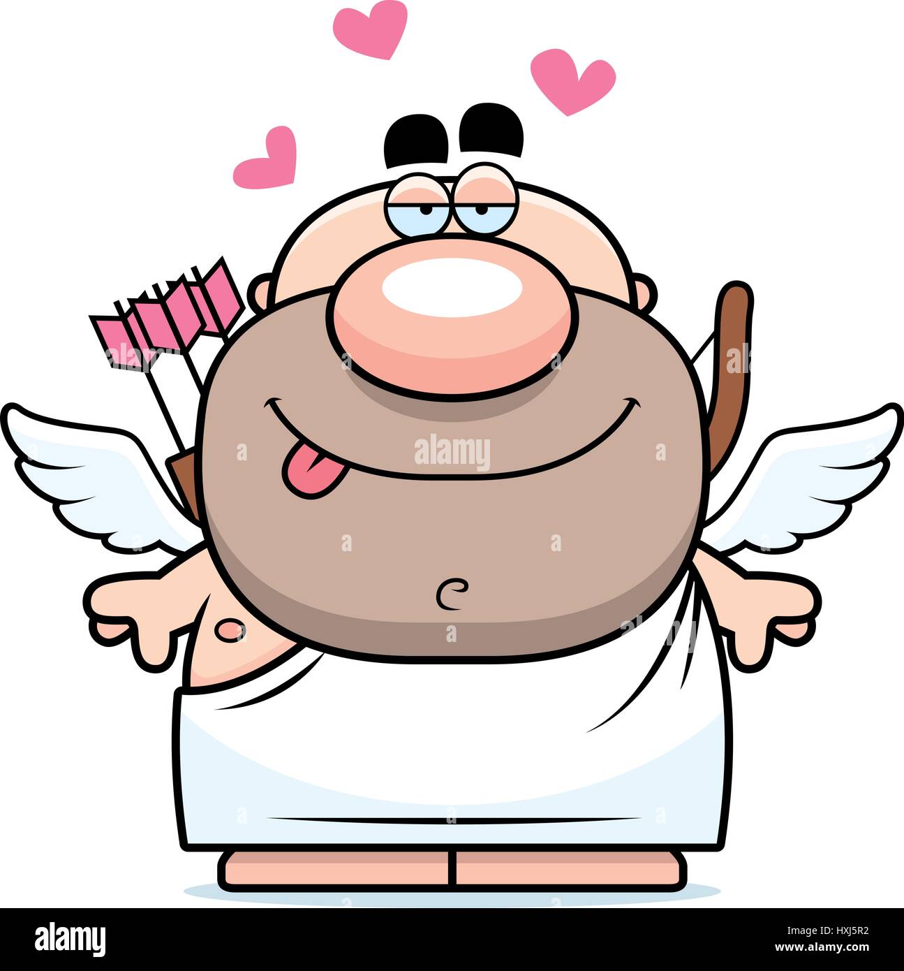 A cartoon illustration of a cupid smiling Stock Vector Image & Art - Alamy