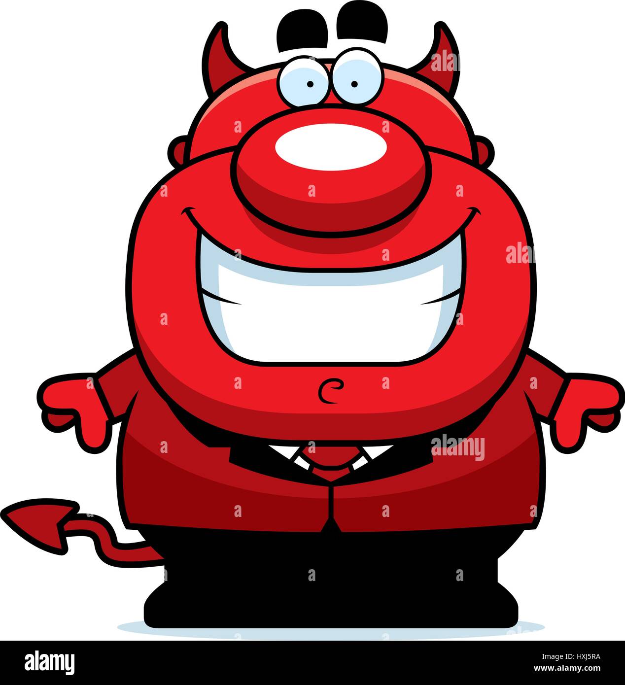 A cartoon illustration of a devil smiling Stock Vector Image & Art - Alamy
