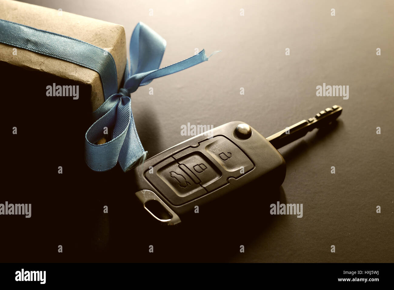 Money car key gift Stock Photo - Alamy