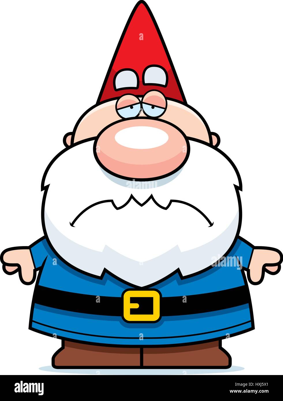 A cartoon illustration of a gnome looking sad Stock Vector Image & Art ...