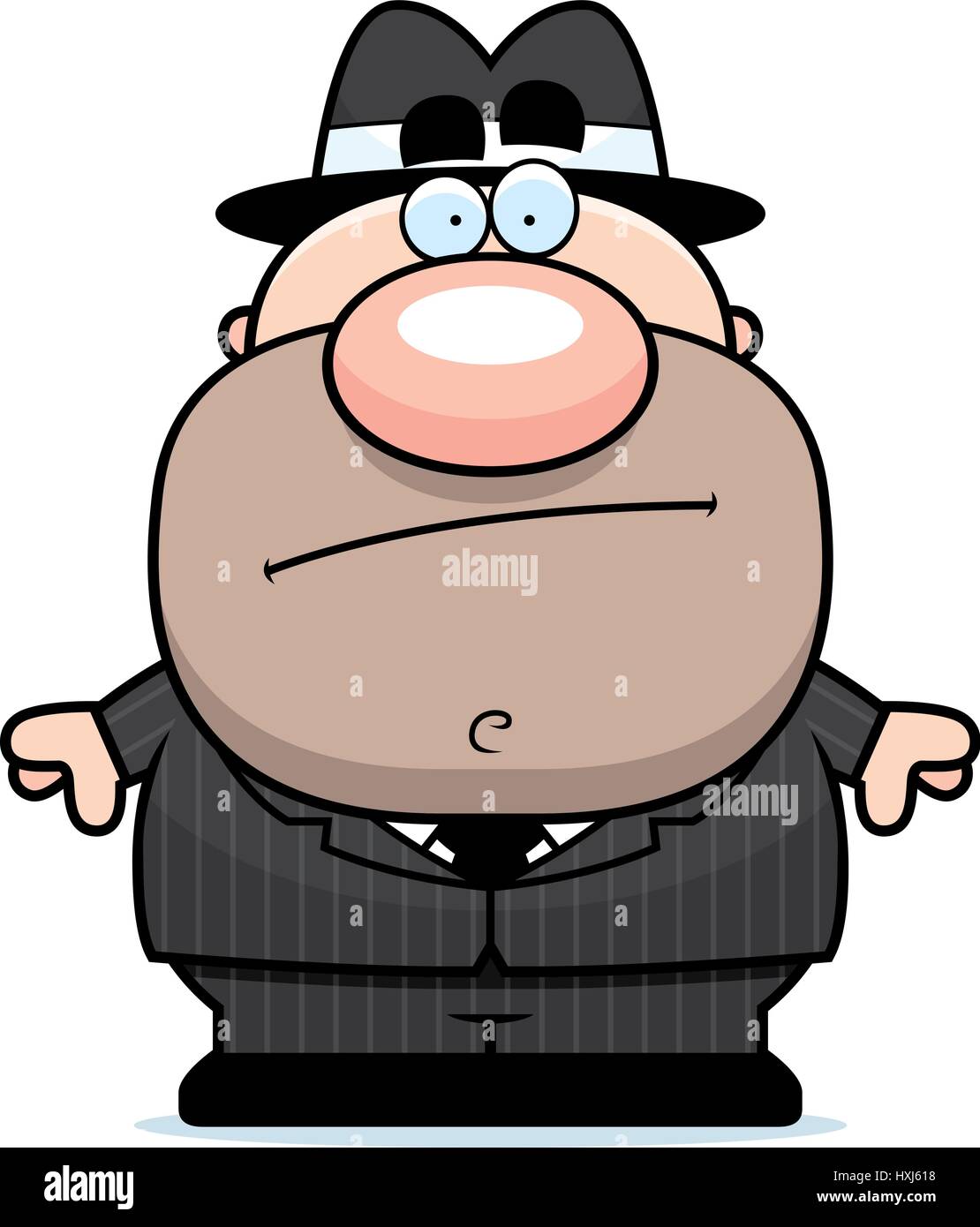 A cartoon illustration of a mobster standing Stock Vector Image & Art ...