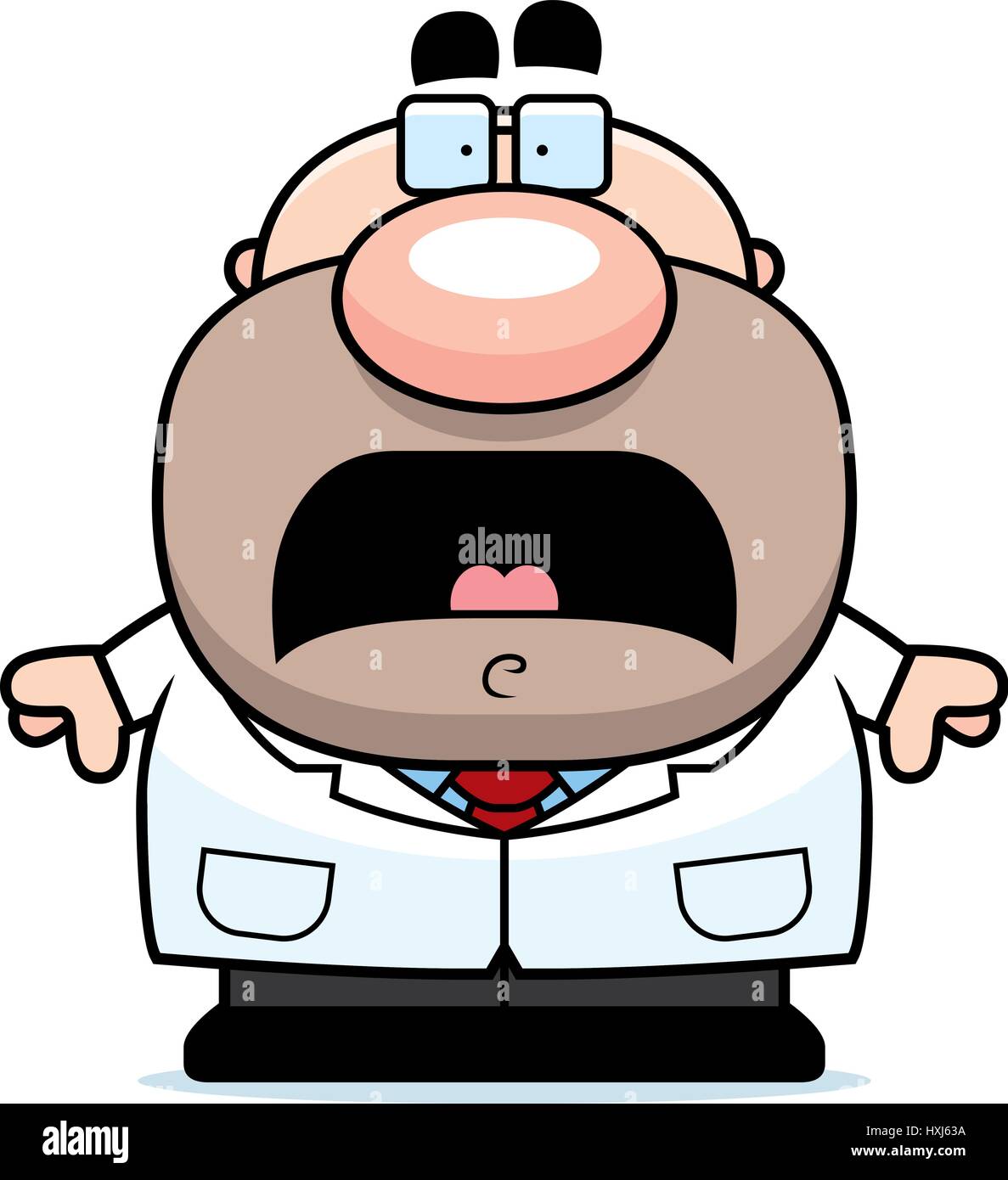 Scared doctor man Stock Vector Images - Alamy