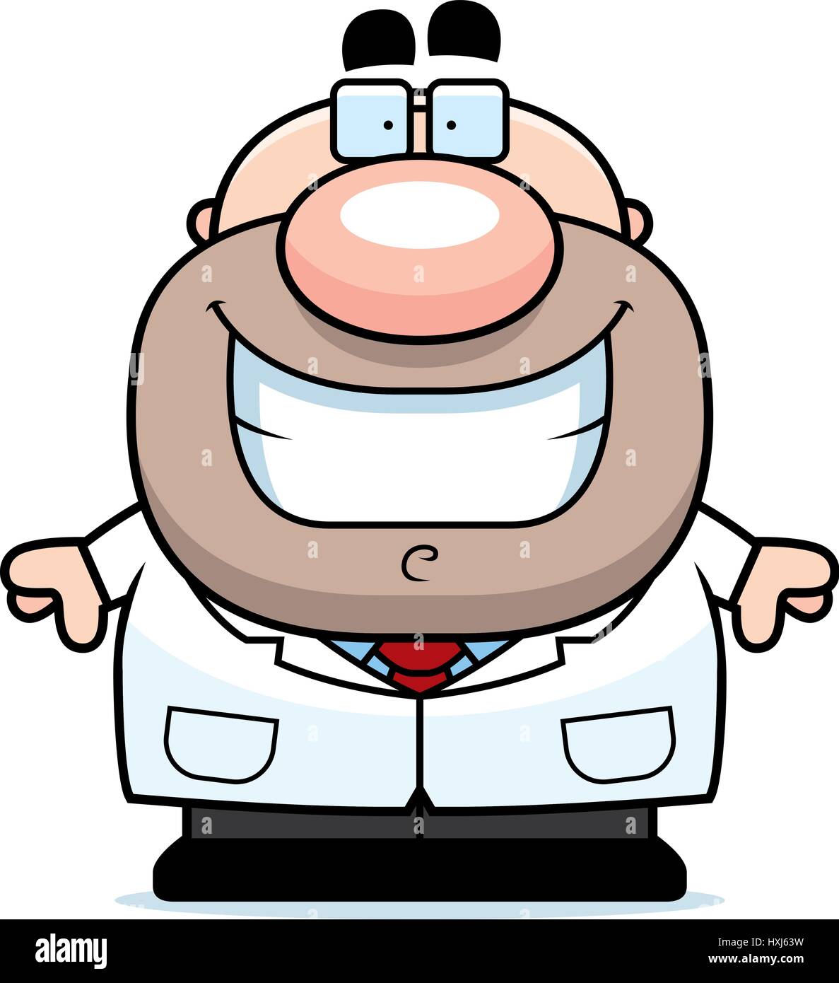 A cartoon illustration of a scientist smiling Stock Vector Image & Art ...