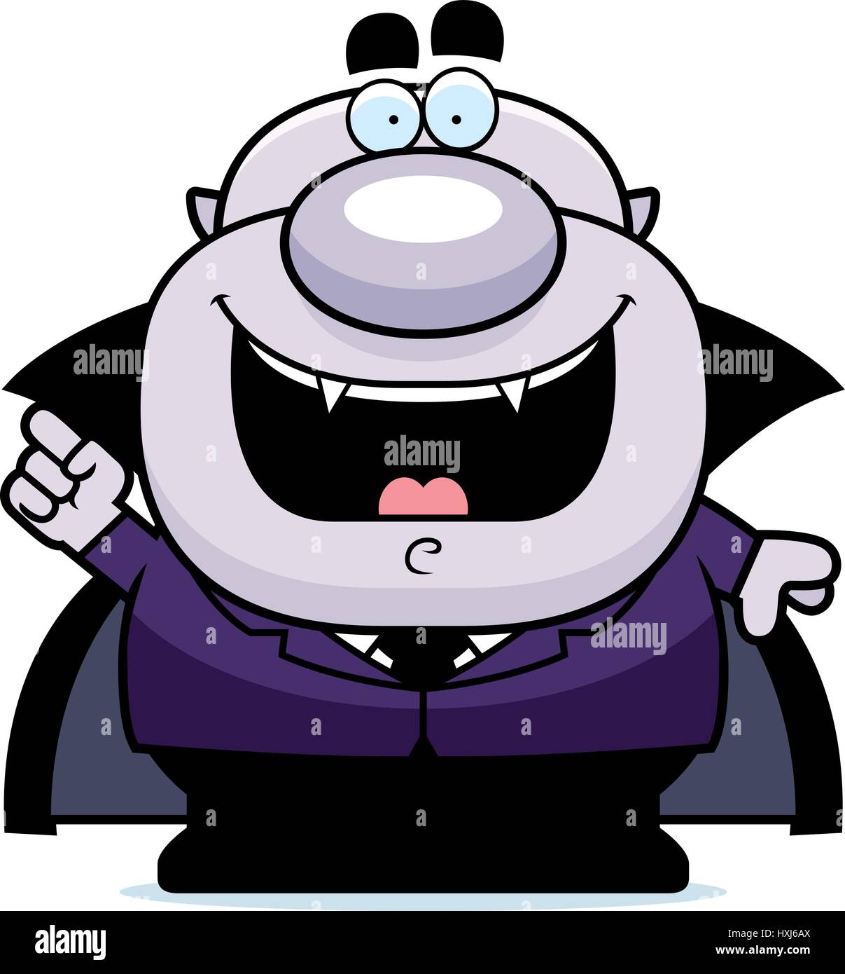 A cartoon illustration of a vampire with an idea Stock Vector Image ...