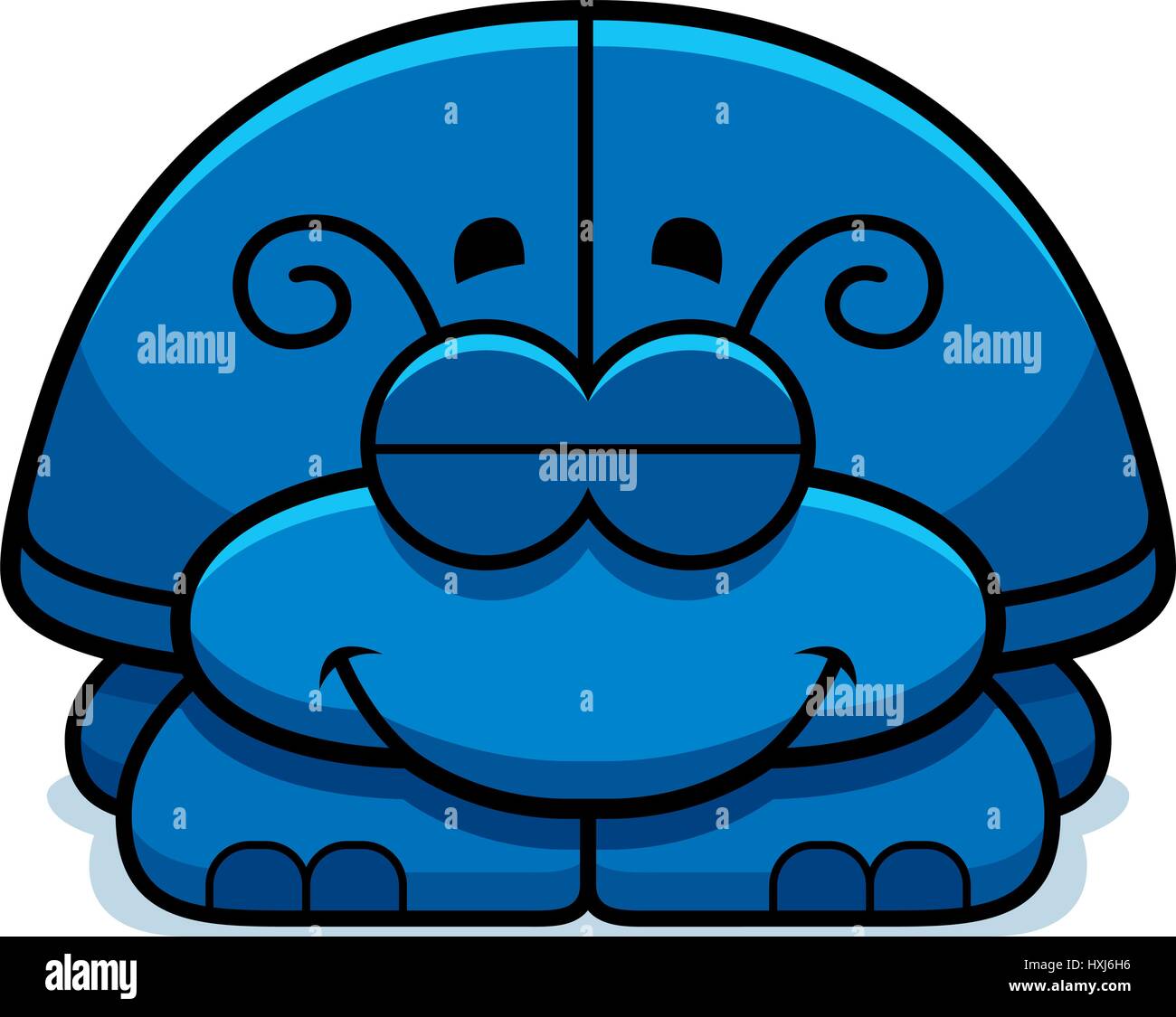 A cartoon illustration of a little beetle sleeping Stock Vector Image ...