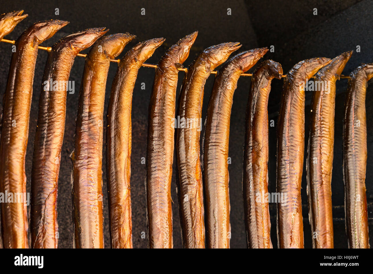 fresh smoked eel Stock Photo - Alamy