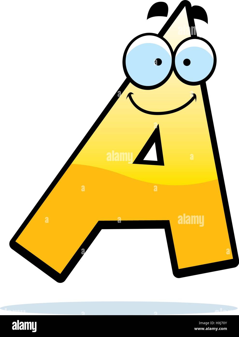 Clipart letter a cartoon hi-res stock photography and images - Alamy