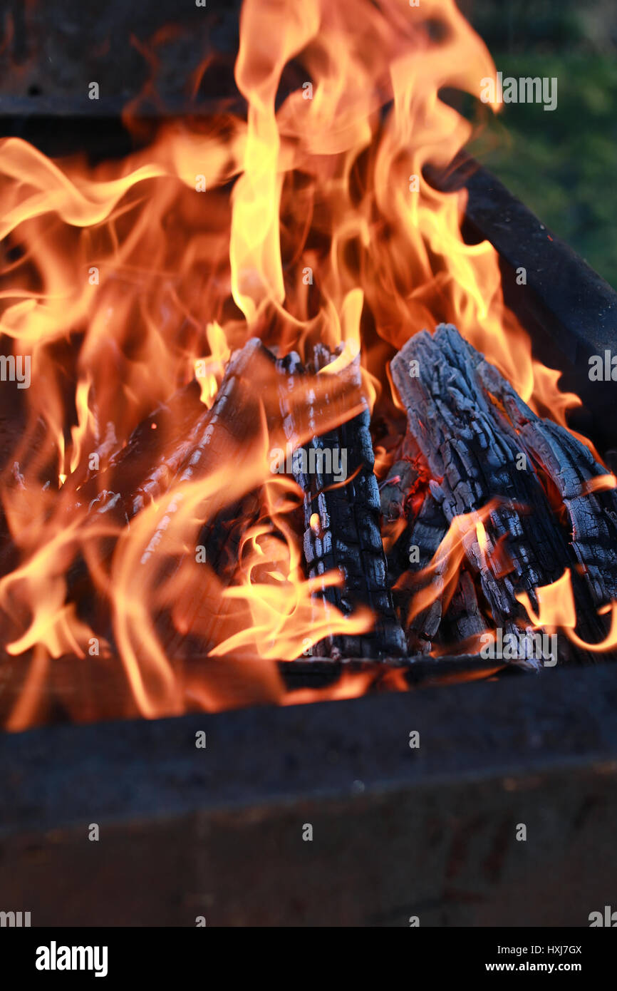 coal and fire flame Stock Photo - Alamy