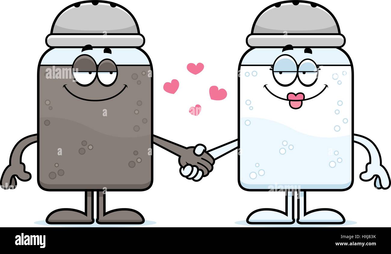 Salt pepper seasoning Stock Vector Images - Alamy