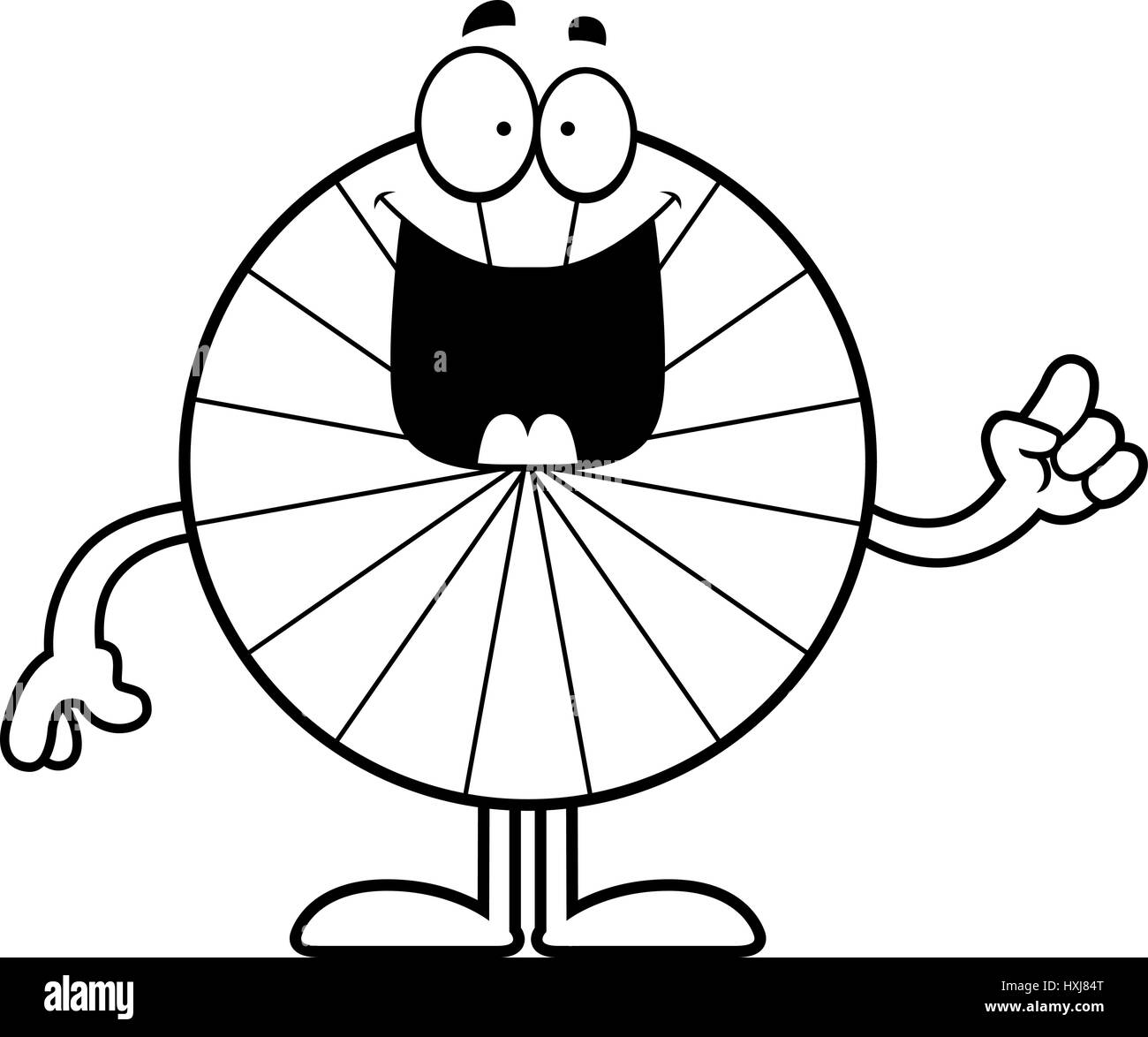 A cartoon illustration of a peppermint with an idea Stock Vector Image ...