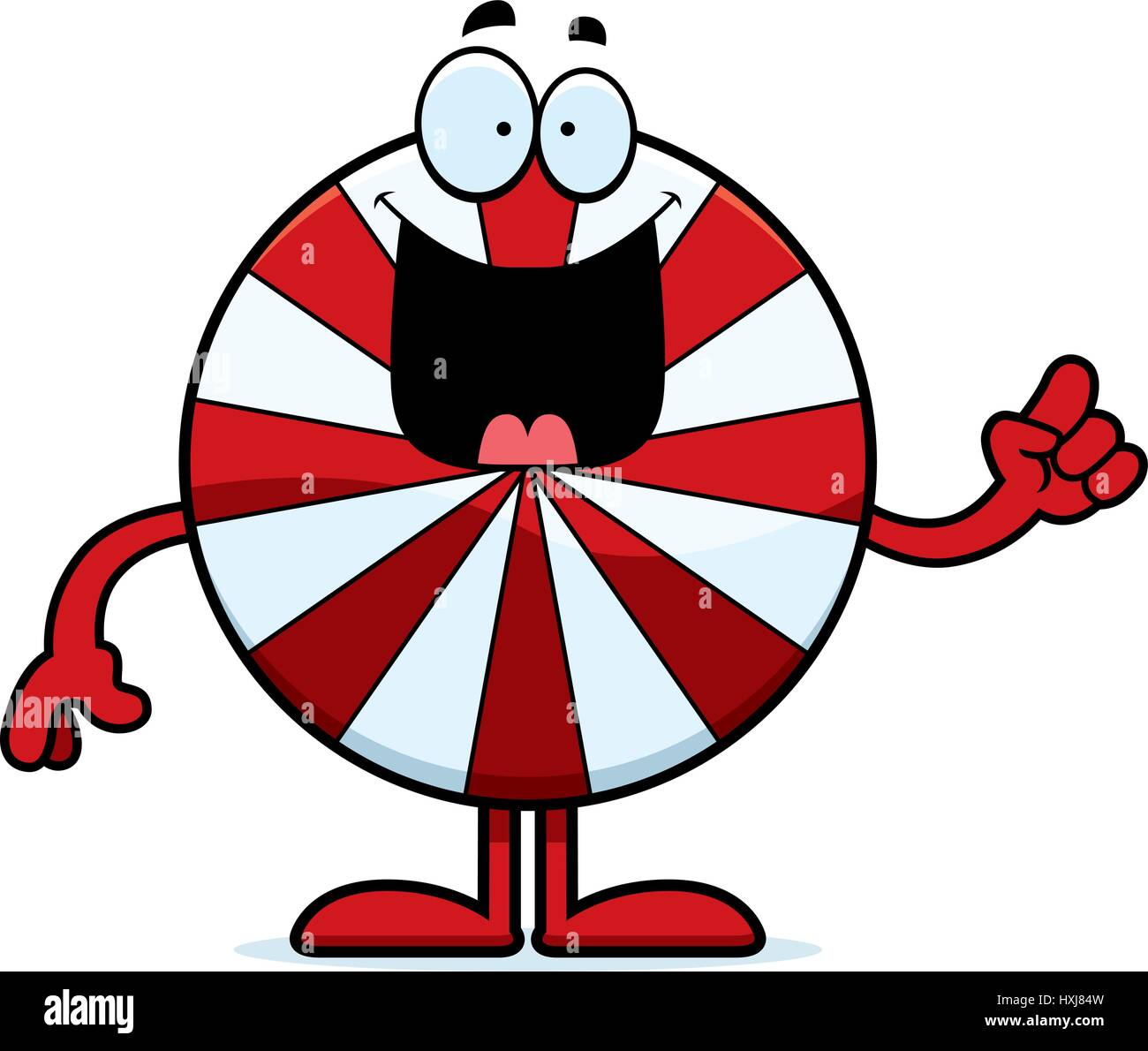 A cartoon illustration of a peppermint with an idea Stock Vector Image ...