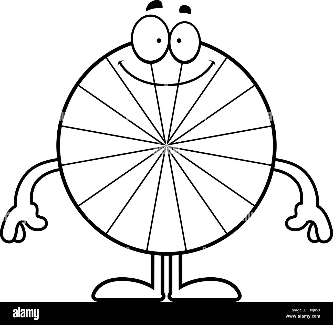 A cartoon illustration of a peppermint looking happy Stock Vector Image ...