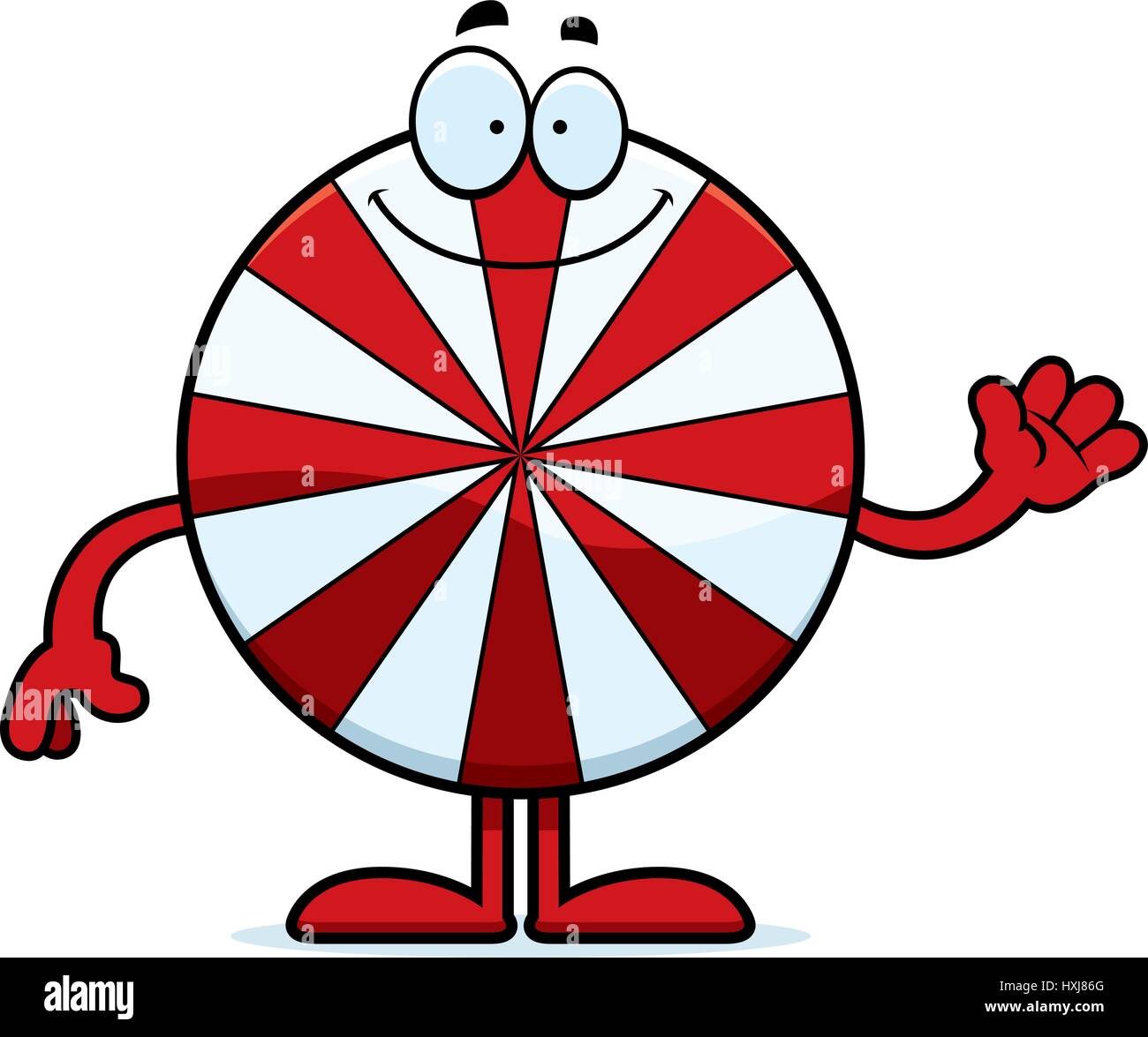 A cartoon illustration of a peppermint waving Stock Vector Image & Art ...