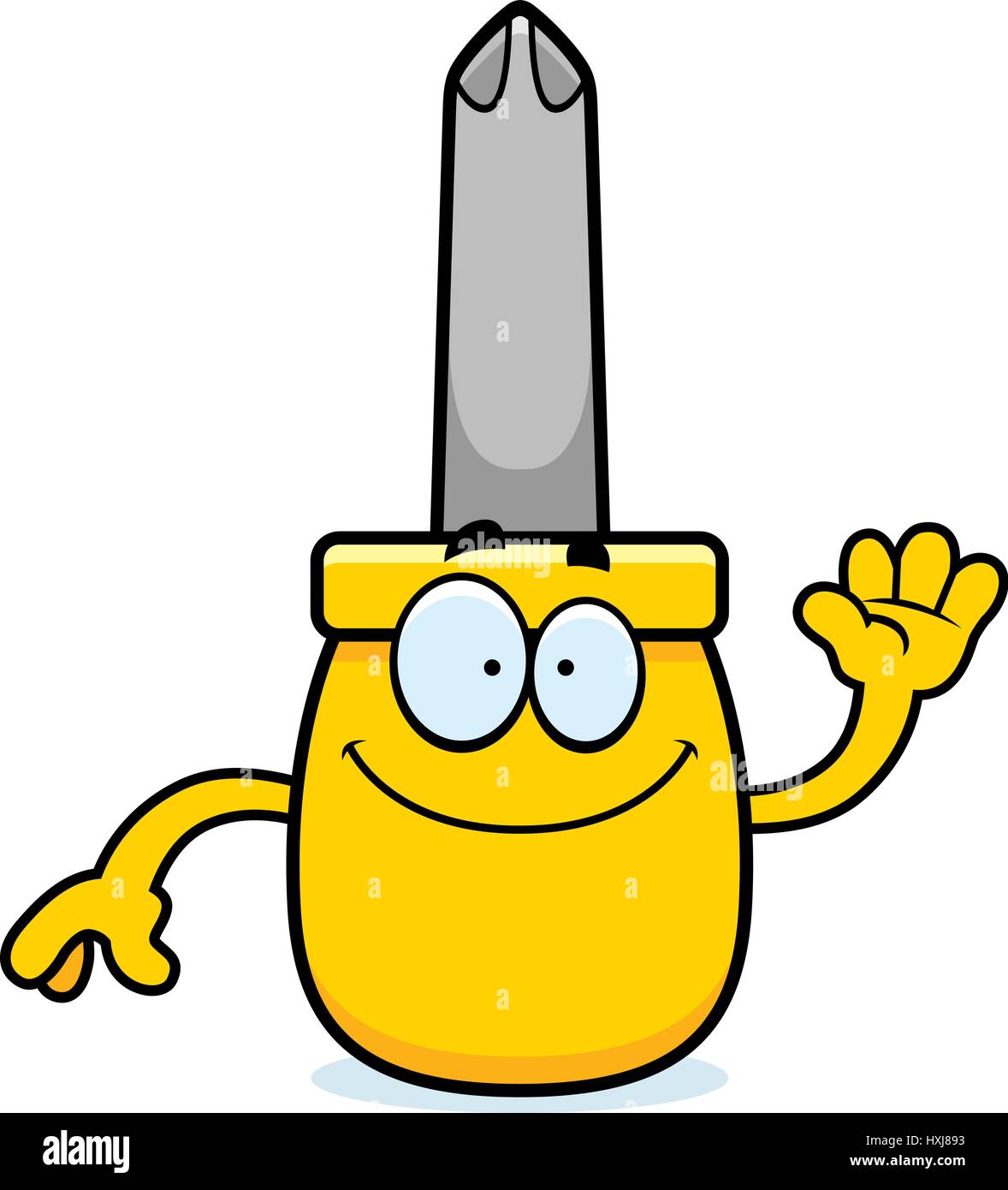A cartoon illustration of a screwdriver waving Stock Vector Image & Art ...