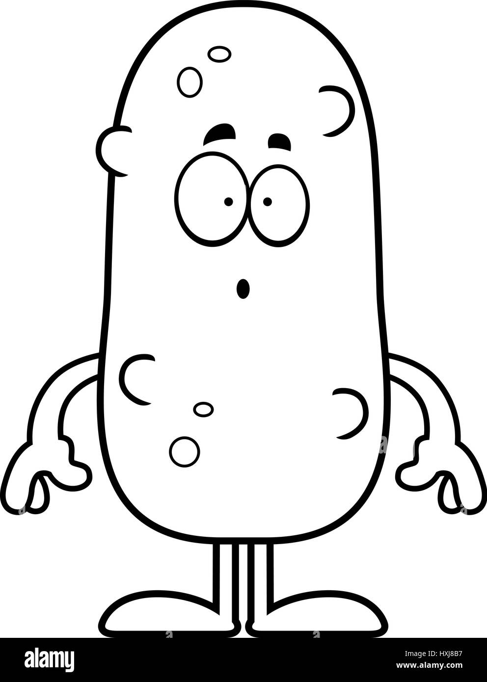 Line Art Pickle Slice