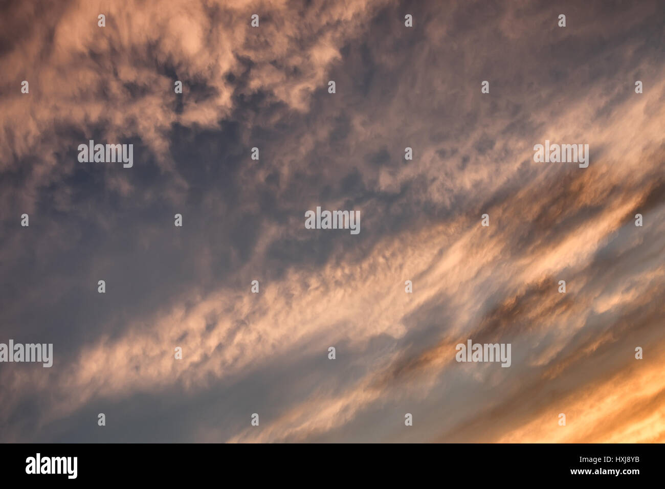 blue sky and sunset clouds Stock Photo - Alamy