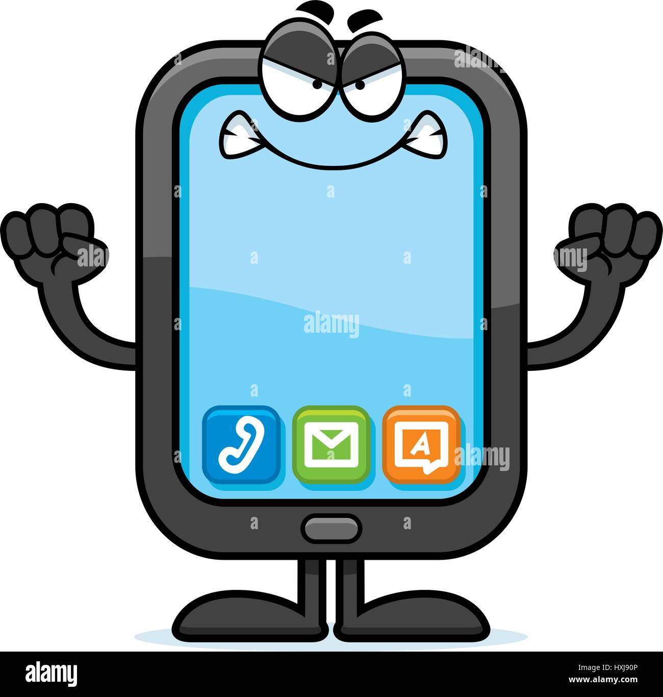 Phone frown Stock Vector Images - Alamy