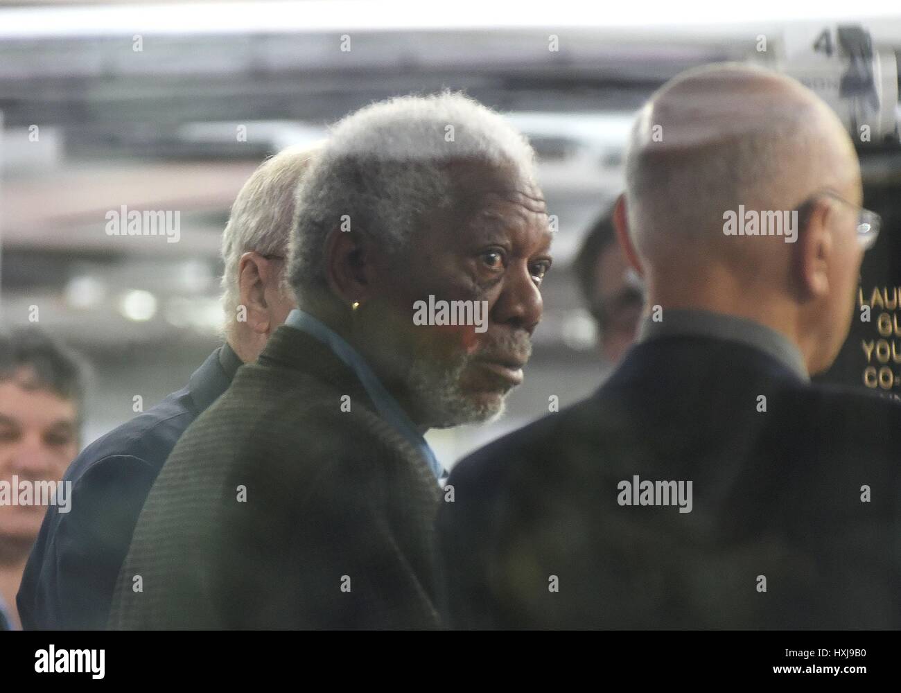 New York, NY, USA. 28th Mar, 2017. Morgan Freeman out and about for ...