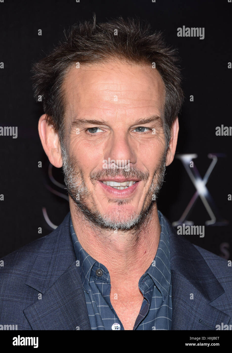 Las Vegas, Nevada, USA. 28th Mar, 2017. Peter Berg arrives for the STX ...