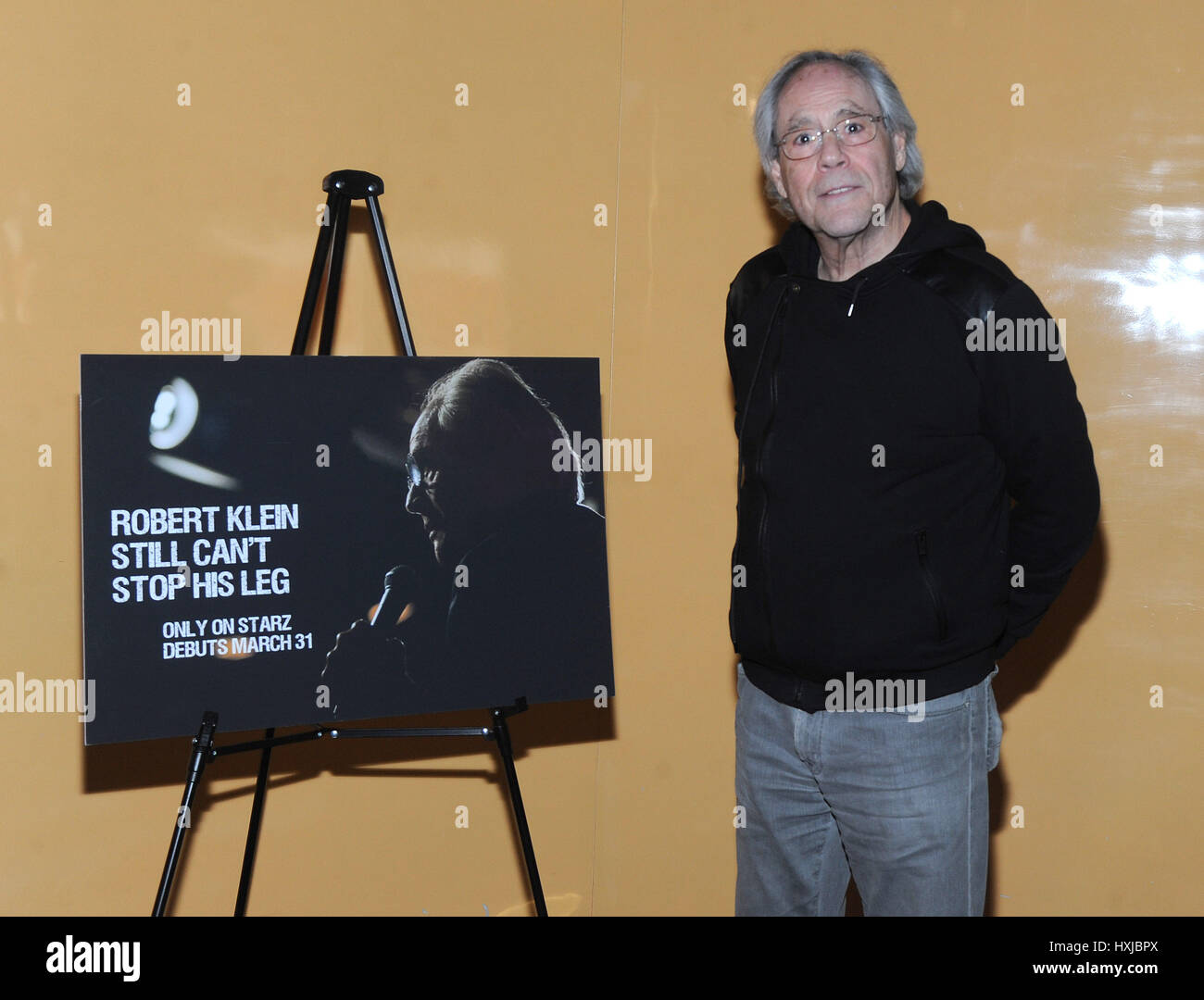 New York, USA. 28th March, 2017. Actor and comedian Robert Klein ...