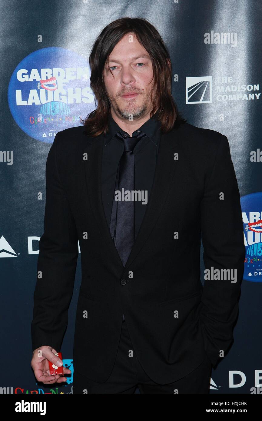 New York, NY, USA. 28th Mar, 2017. Norman Reedus at Garden of Laughs ...
