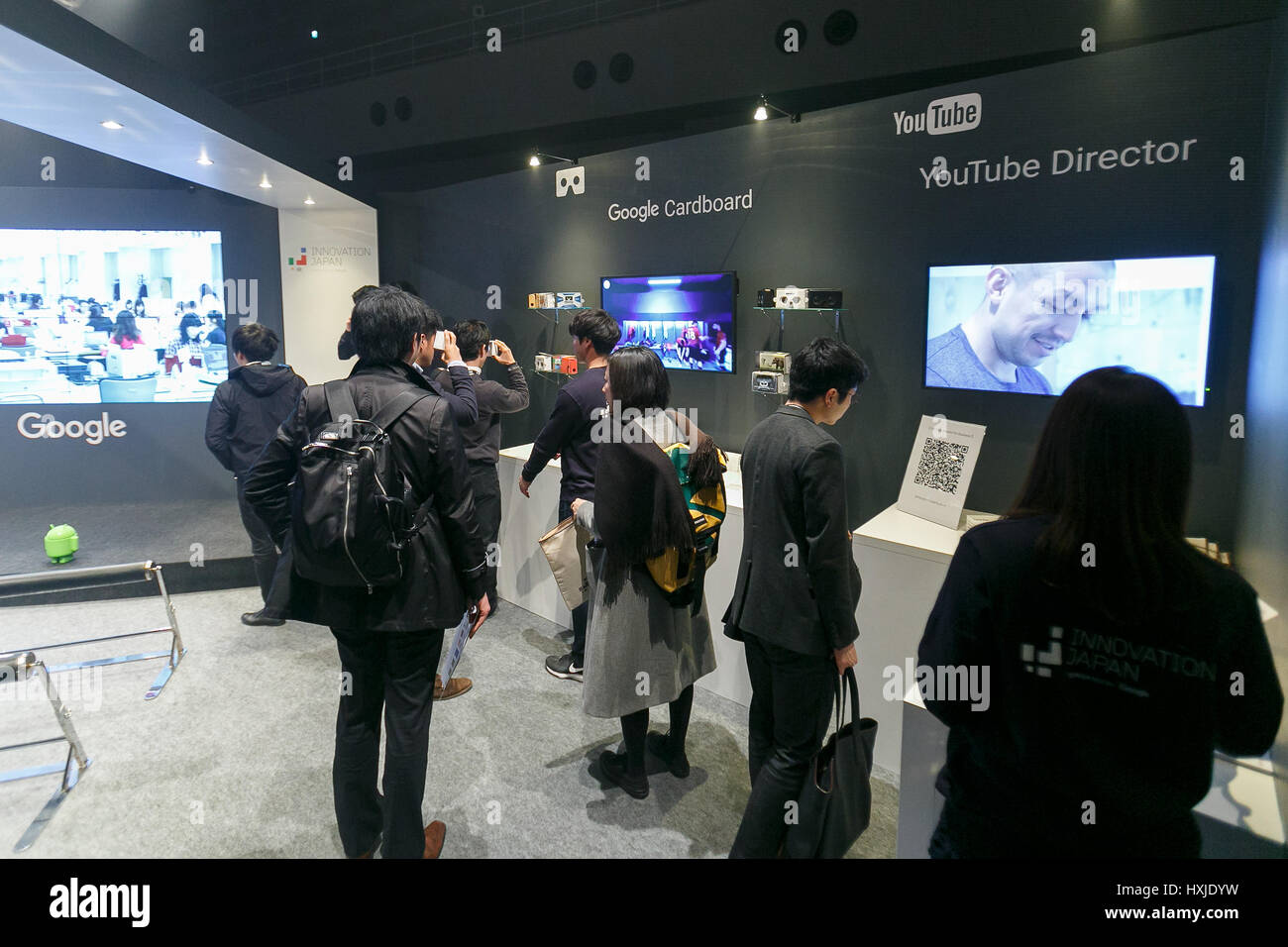 Tokyo, Japan. 29th Mar, 2017. People attend the first day of Slush ...