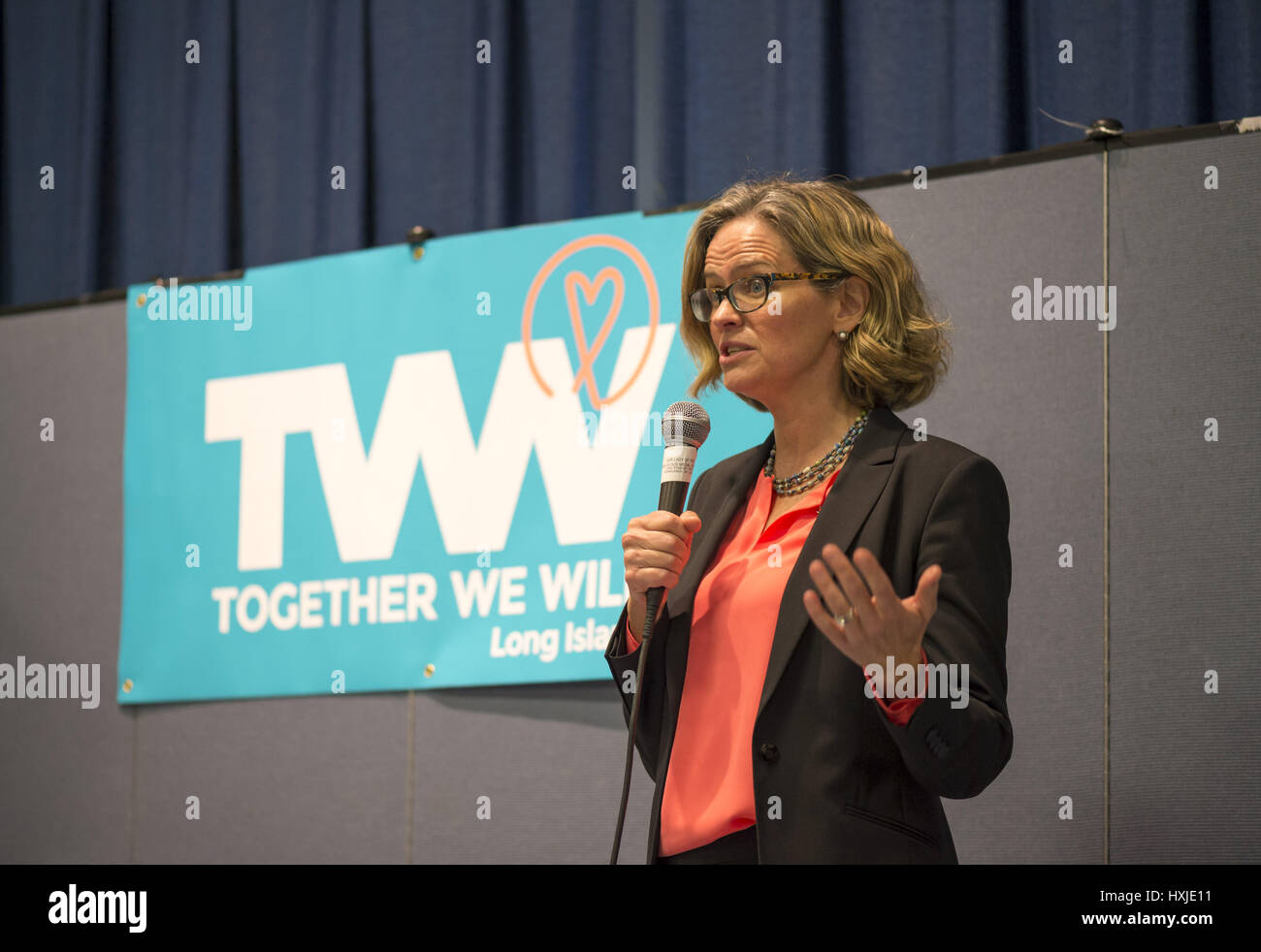 Wyandanch, New York, USA. 26th Mar, 2017. LAURA CURRAN, Nassau County ...