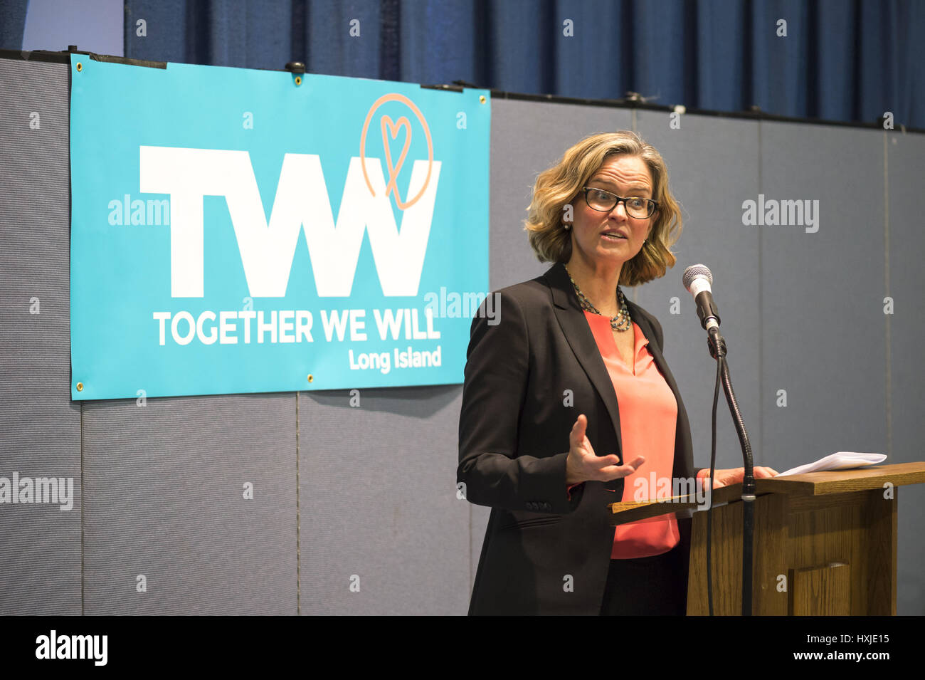 Wyandanch, New York, USA. 26th Mar, 2017. LAURA CURRAN, Nassau County ...