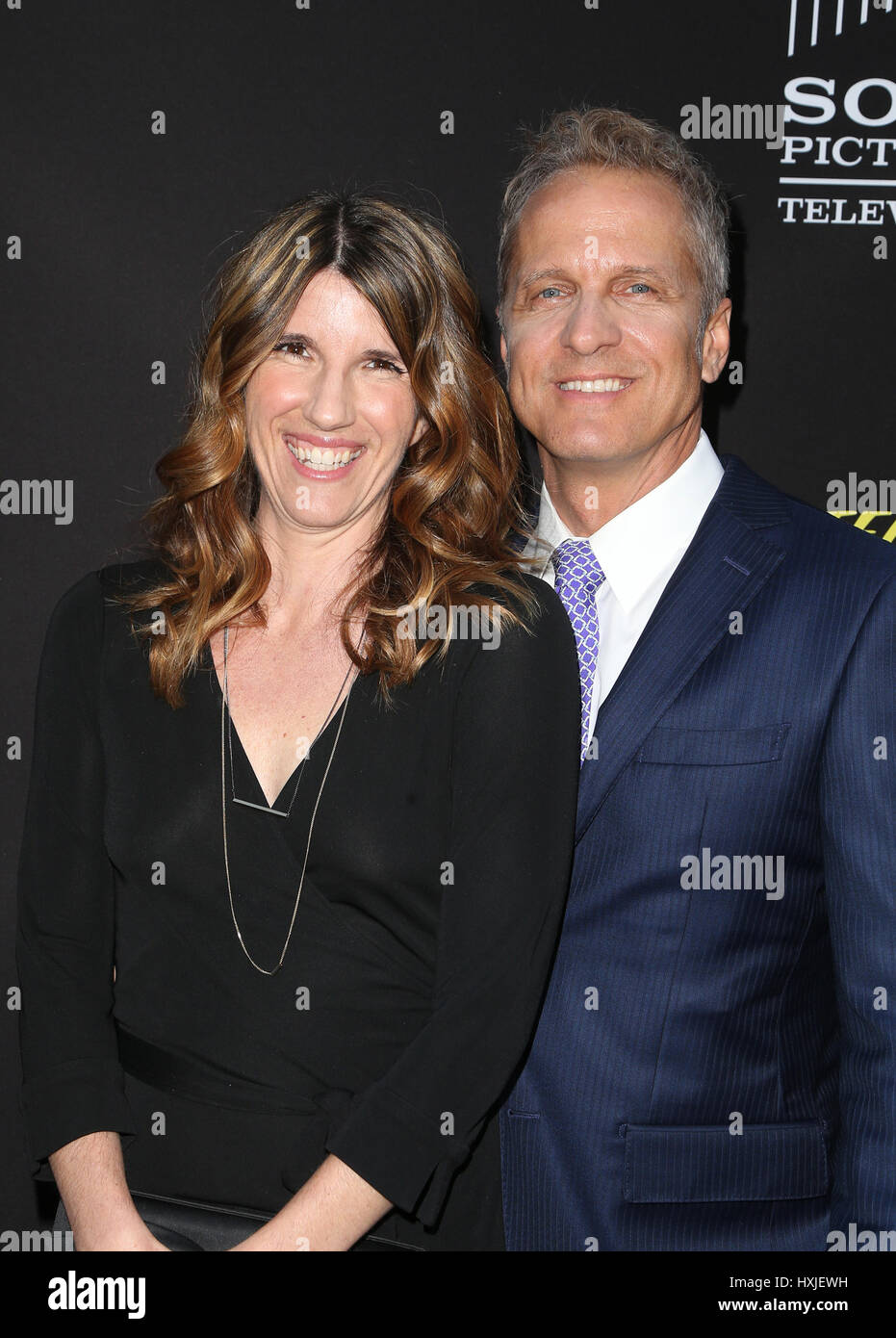 Culver City, USA. 28th Mar, 2017. Patrick Fabian, Mandy Fabian, at the ...