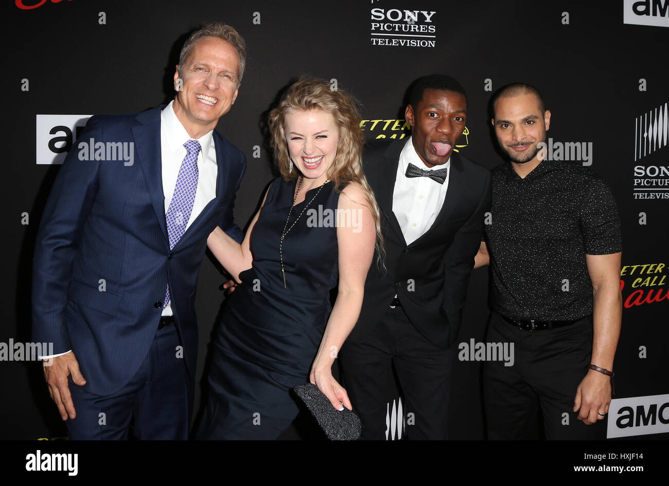 Culver City, USA. 28th Mar, 2017. Patrick Fabian, Sarah Minnich ...