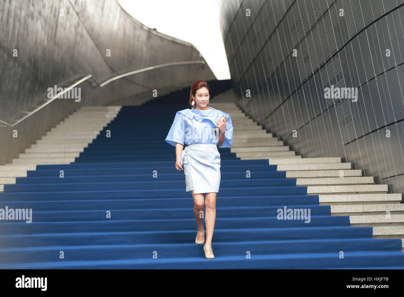 Seoul, Korea. 28th Mar, 2017. Yeong Hyeon, Yun-Yeong Choe, Kim Yoon Seo ...