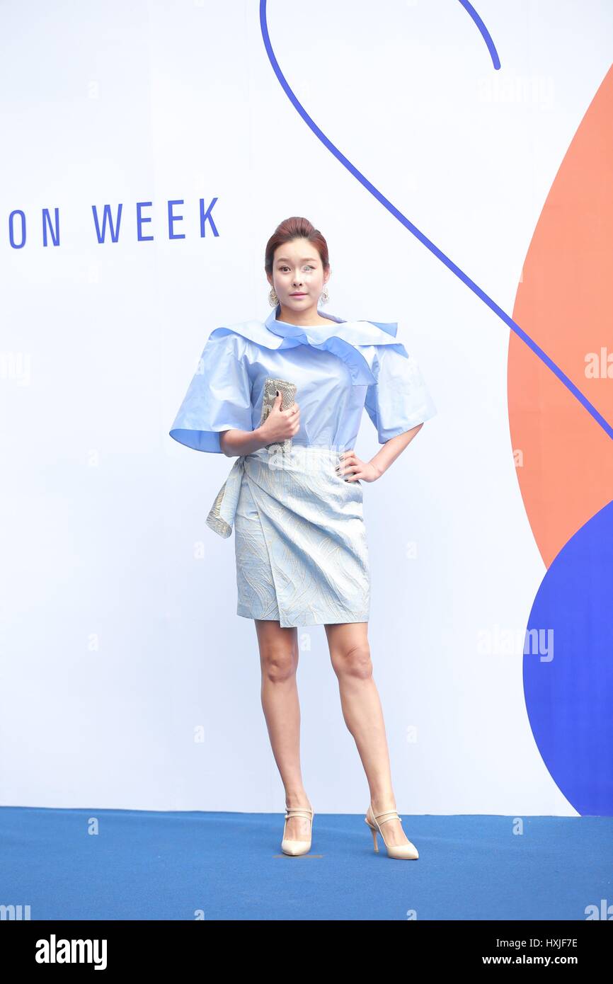 Seoul, Korea. 28th Mar, 2017. Yeong Hyeon, Yun-Yeong Choe, Kim Yoon Seo ...