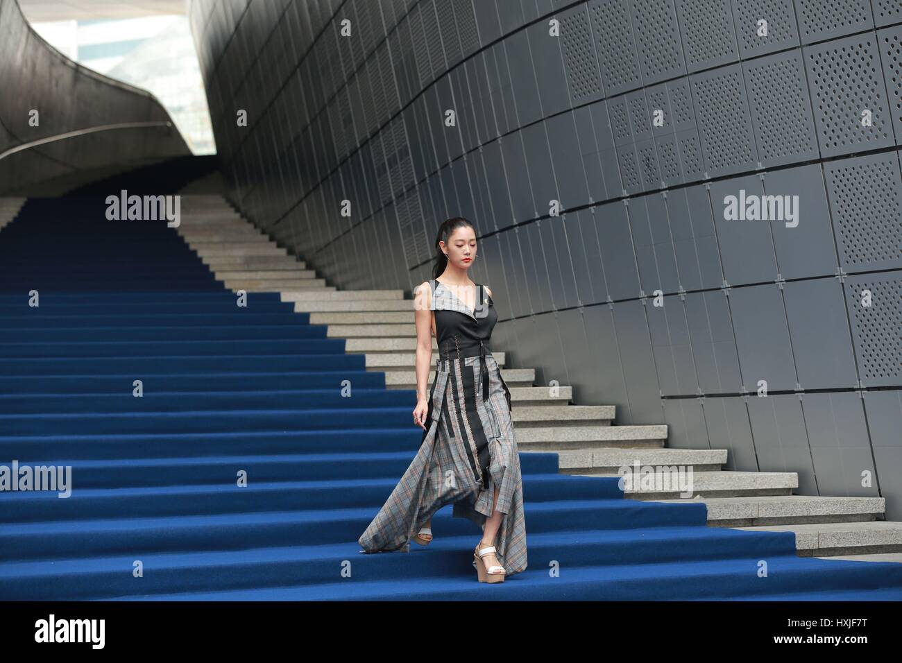 Seoul, Korea. 28th Mar, 2017. Yeong Hyeon, Yun-Yeong Choe, Kim Yoon Seo ...