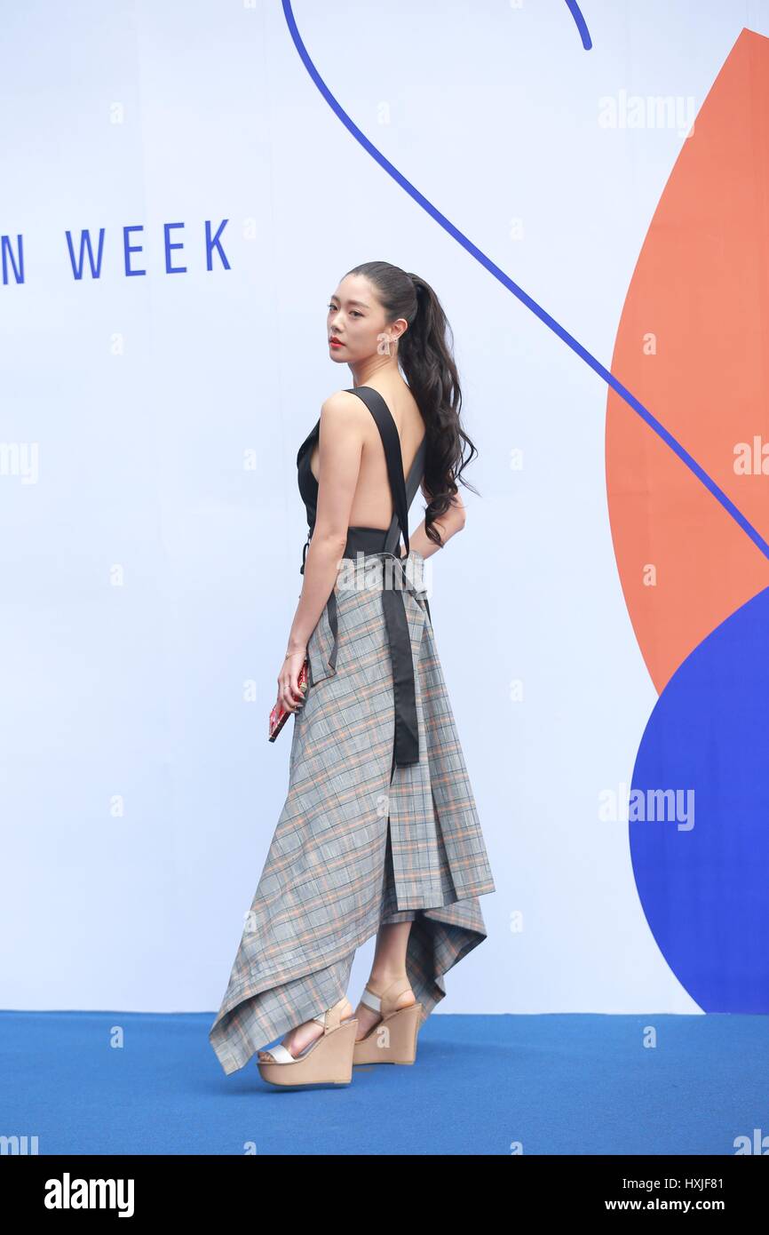 Seoul, Korea. 28th Mar, 2017. Yeong Hyeon, Yun-Yeong Choe, Kim Yoon Seo ...