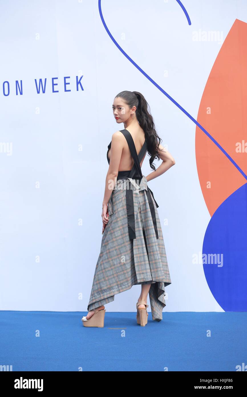 Seoul, Korea. 28th Mar, 2017. Yeong Hyeon, Yun-Yeong Choe, Kim Yoon Seo ...