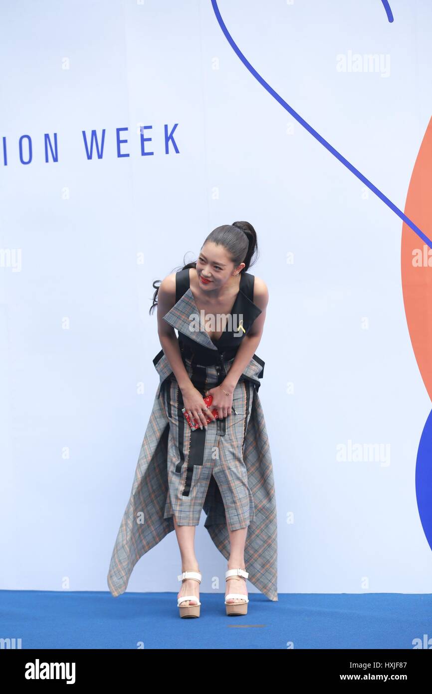 Seoul, Korea. 28th Mar, 2017. Yeong Hyeon, Yun-Yeong Choe, Kim Yoon Seo ...