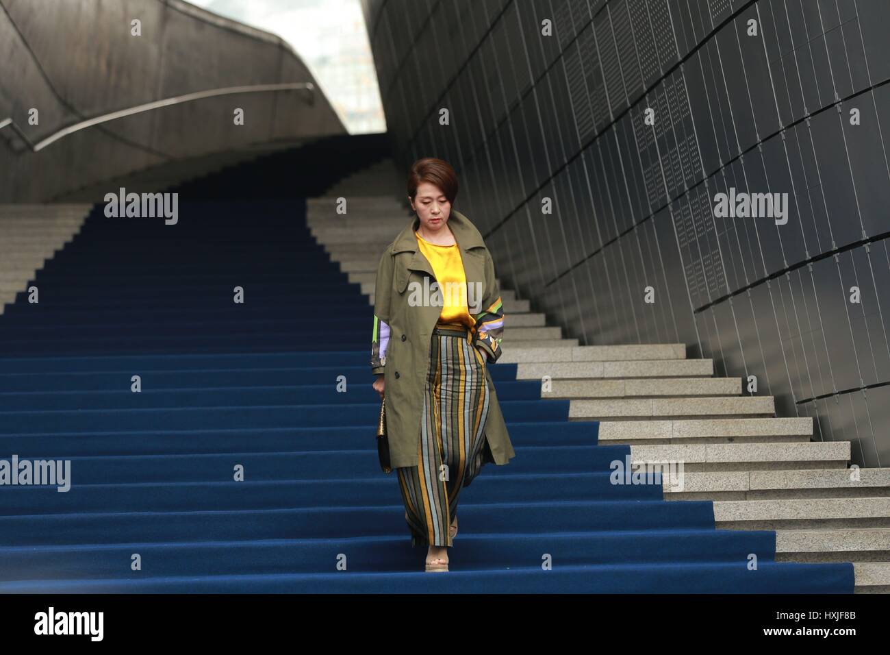 Seoul, Korea. 28th Mar, 2017. Yeong Hyeon, Yun-Yeong Choe, Kim Yoon Seo ...