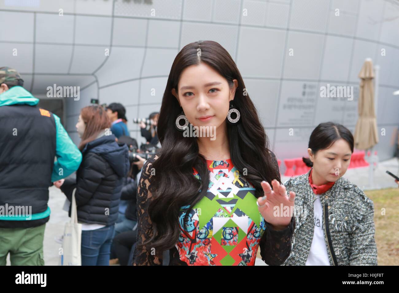 Seoul, Korea. 28th Mar, 2017. Hie yeon Park, Clara, Bao Ling Han, Oh ...